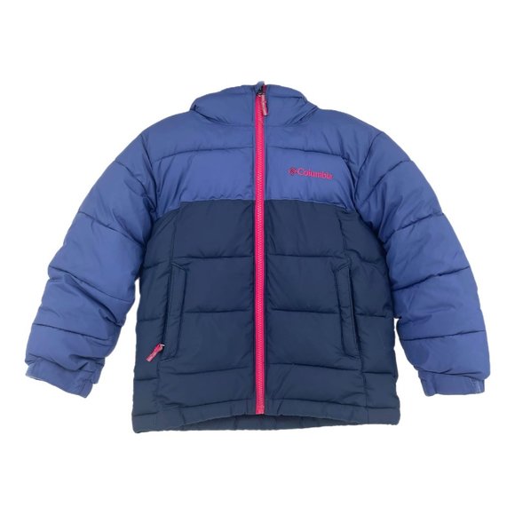 Columbia | Jackets & Coats | Columbia Blue Purple Colorblock Puffer ...
